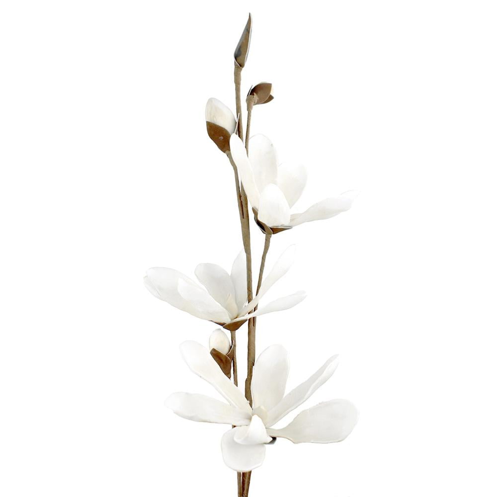 Blooming Foam Magnolia Spray Branch, 38-Inch, Cream - Walmart.com