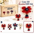 3D Beaded DIY Kit 4 Piece Set Handmade Bead Craft Kit for Creative ...