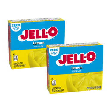 Jell-O Cherry Artificially Flavored Zero Sugar Low Calorie Gelatin ...