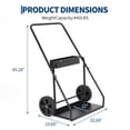Dual Welding Cylinder Cart for Oxygen & Acetylene - 440 lbs Capacity ...
