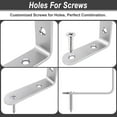 "20-Pack 2""x2"" SS L Brackets, Corner Brace Hardware, Heavy Duty ...