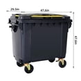 175 Gallon Outdoor Trash Can with Lid and Wheels – Large Rolling ...