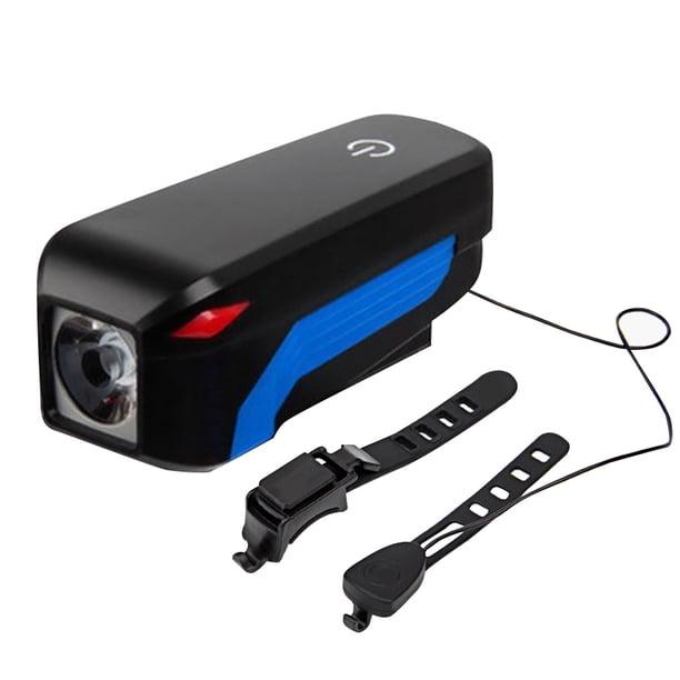 Bike USB Front Light LED Flashlight Cycling Headlight Horn Rechargeable ...