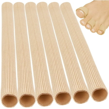 Toe Cushion Tube Toe Tubes Sleeves Soft Gel Corn Pad Protectors for ...