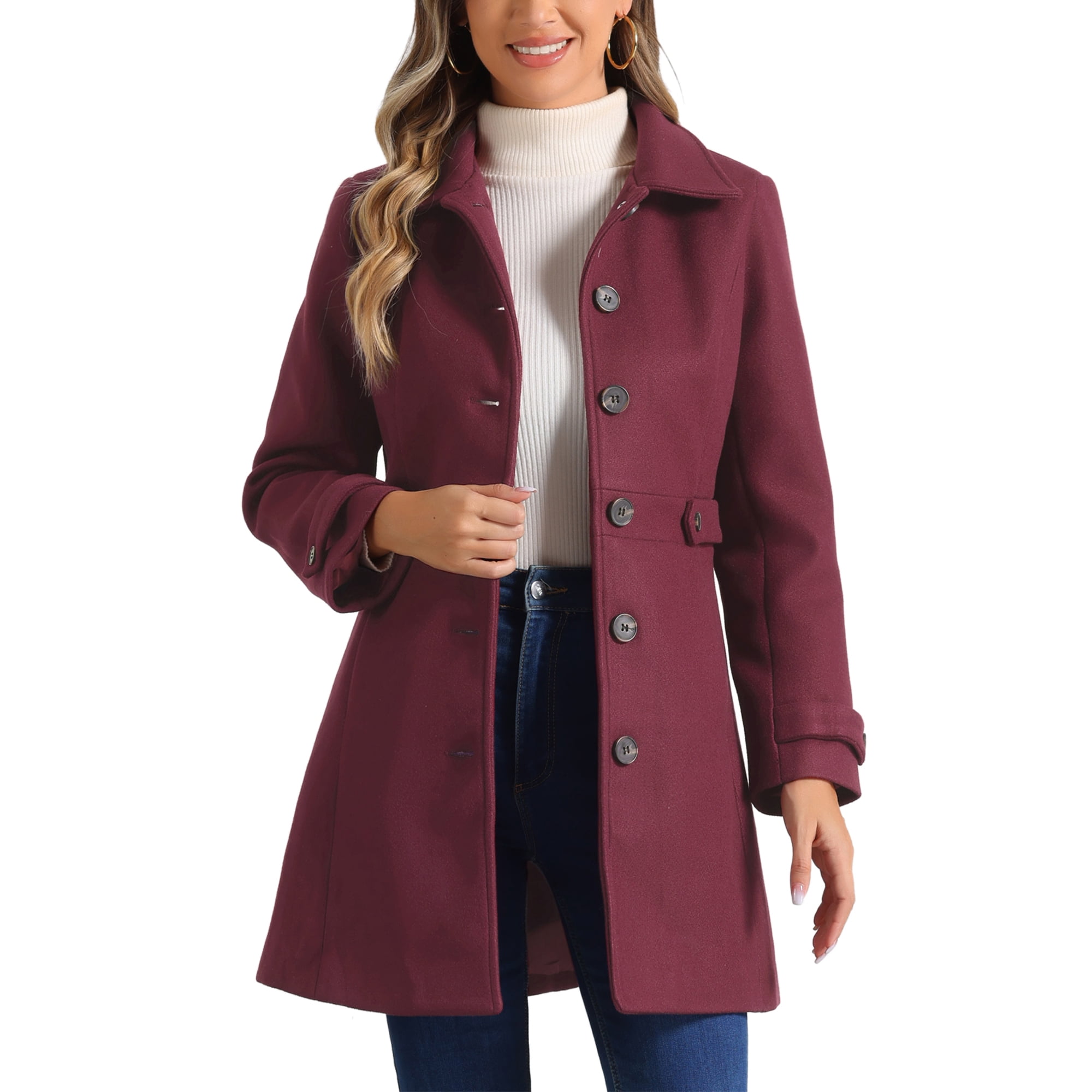 Click here for Inspire Chic Womens Classic Single Breasted Winter... prices