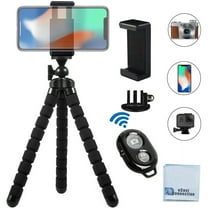 Acuvar 10” inch Flexible Tripod with Quick Release + Universal Mount ...
