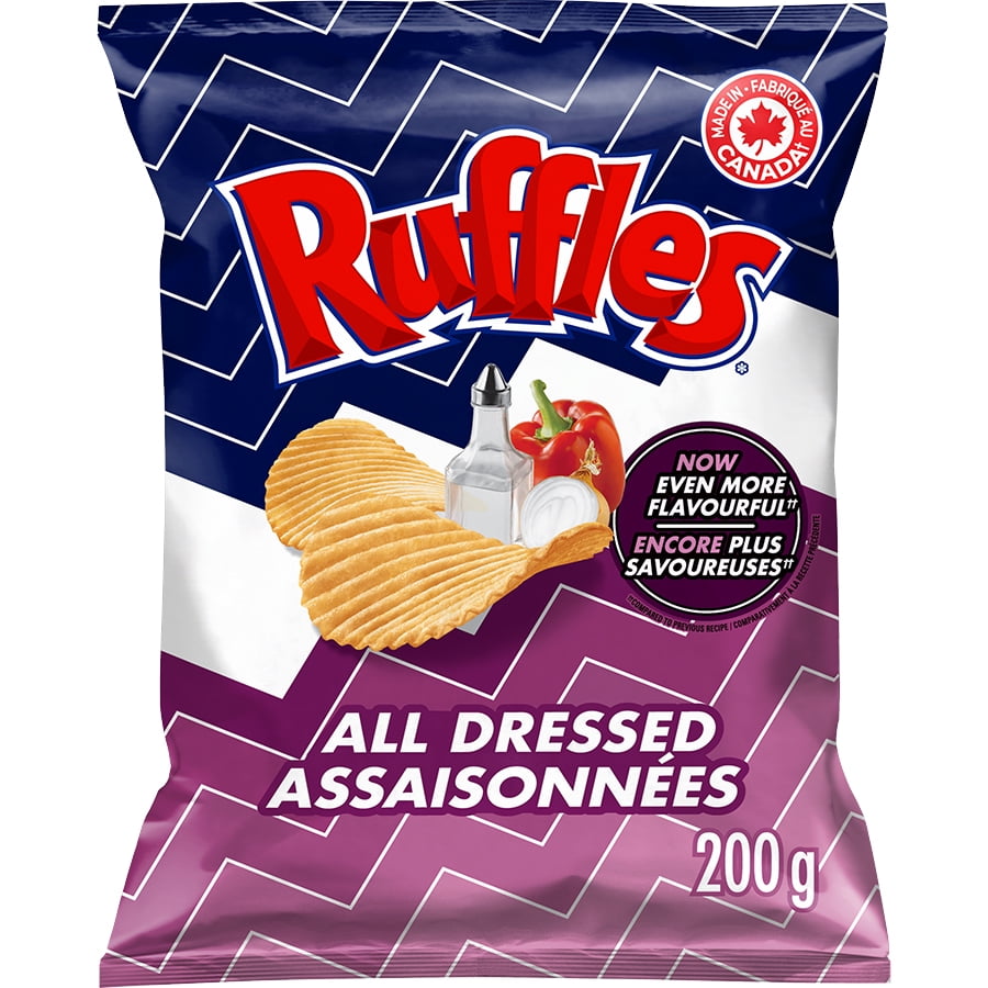 Click here for Ruffles All Dressed Flavoured Potato Chips 200 G prices