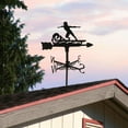 Iron Weather Vane, Wind Direction Indicator Wind Vane Roof Fence Mount ...