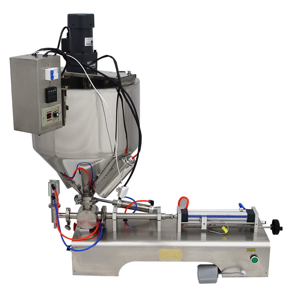 INTBUYING 5-50ml Paste Liquid Heating Mixing Filling Machine with ...