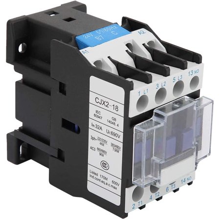 Lepai Industrial Electric Contactor, CJX2-1810 Rail Mount Contactor ...