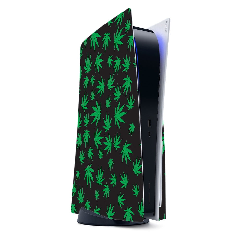 Skin Decal Wrap Compatible With PlayStation 5 Sticker Design Marijuana ...