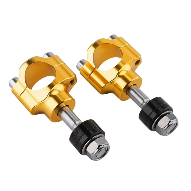 Motorcycle Handlebar Riser, Bar Mount Clamp, 28mm CNC Aluminum Adapter ATV , Gold M10 - Walmart.com