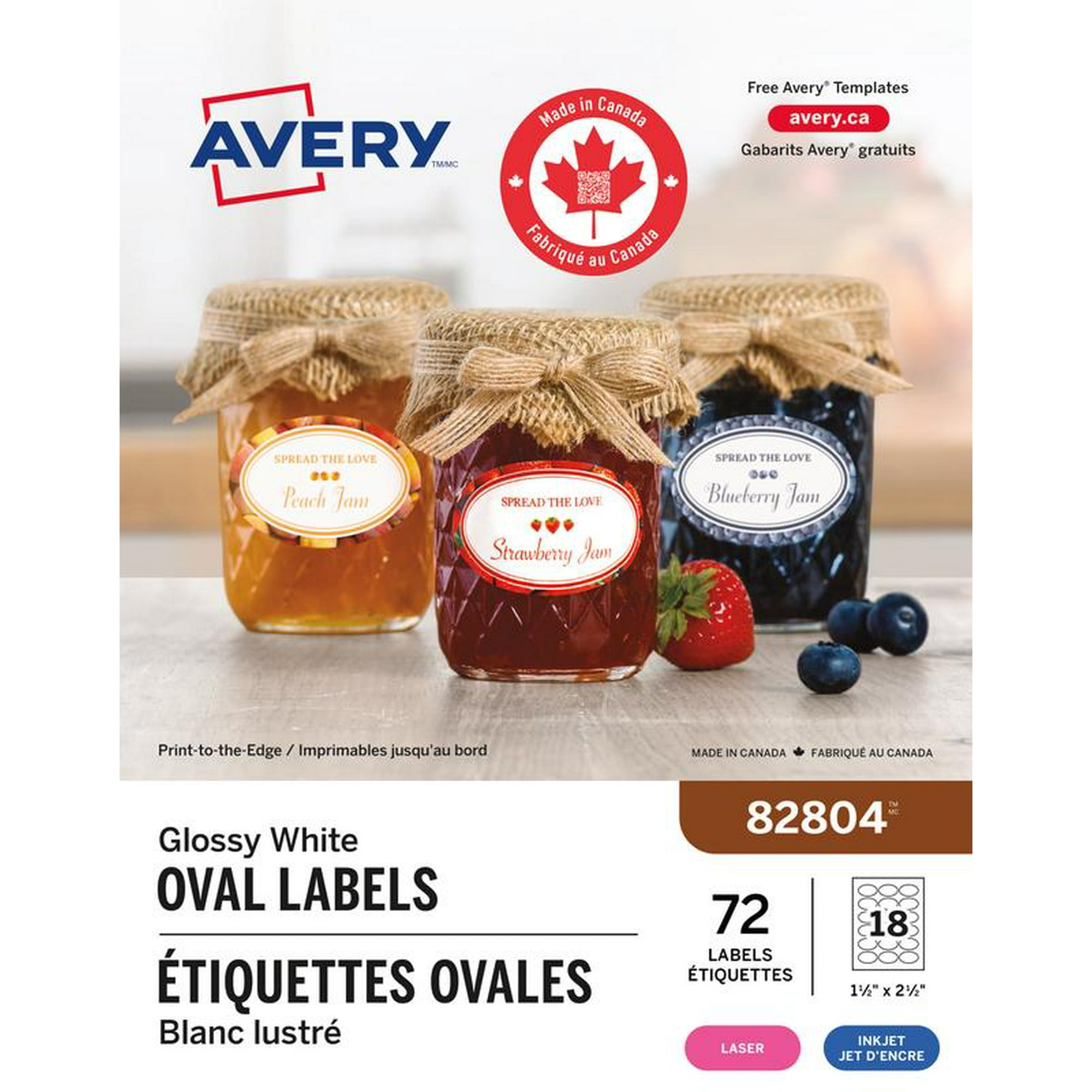 Click here for Avery Glossy White Oval Labels  1½ X 2½  Permanent... prices