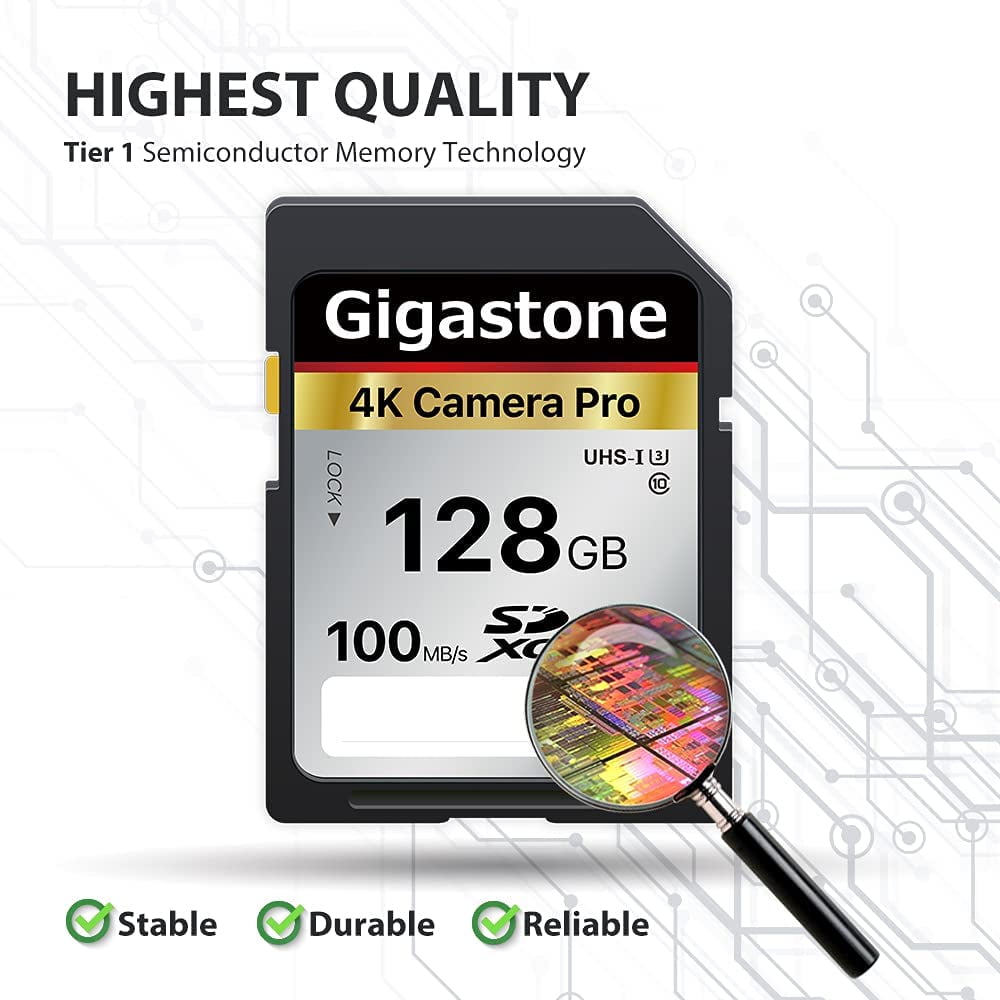 4K Video Recording SD Card GIGASTONE 1TB SDXC Memory Card V30 - 100MB/s ...