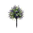 Artificial Camellia Ground Stake 17.72 Inch Red and Purple Faux Plant ...