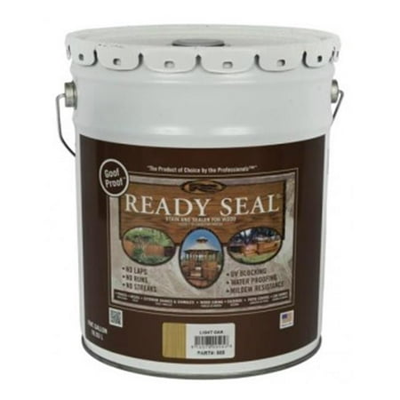 Ready Seal 5 gal Pail Exterior Wood Stain & Sealer, Light Oak | Walmart ...