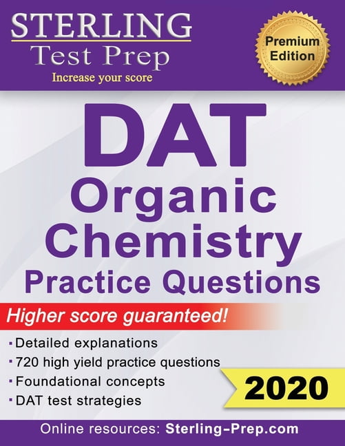 Sterling Test Prep DAT Organic Chemistry Practice Questions : High ...