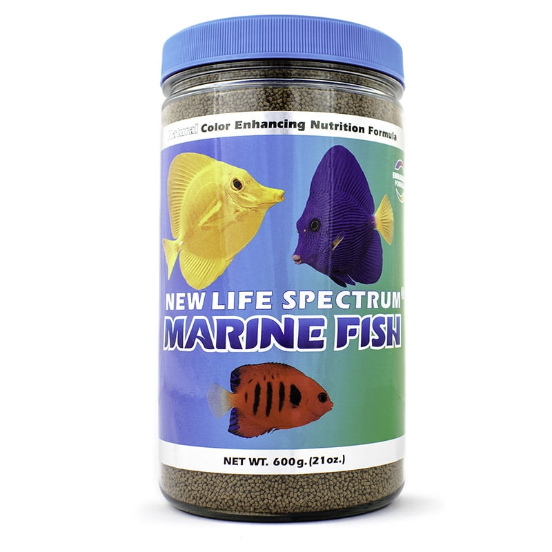 New Life Spectrum Marine Fish Food Pellets, Regular (1-1.5mm), 1.34 lbs ...
