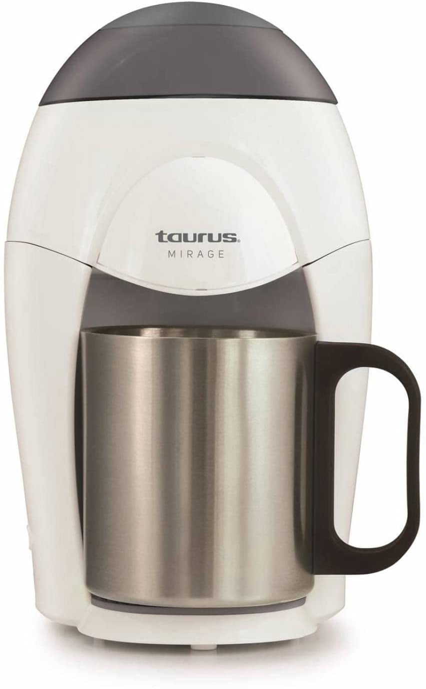 Cafetera personal Taurus 1 Taza de ACERO INOXIDABLE con filtro BLANCA ...