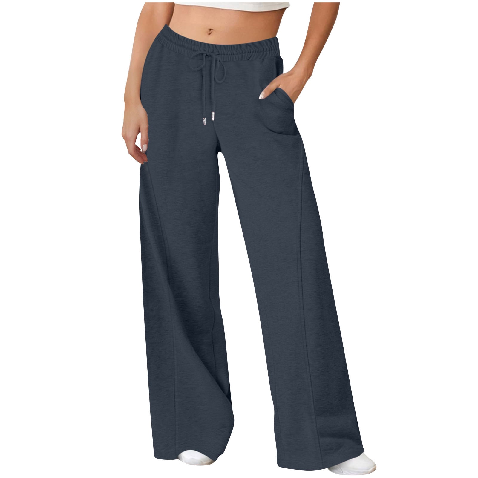 Click here for Rbckvxz Wide Leg Sweatpants Women Drawstring High... prices