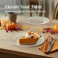 100 Pack Clear Plastic Plates for Party - 6.25 Inch Small Round Dessert ...