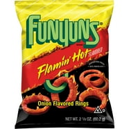 Funyuns Onion Rings, Hot & Original Mix, Lunch Size Snack Chips, Grab ...