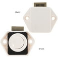 TUIBELYN Keyless Cabinet Latch Lock - Push Button Plating Drawer ...