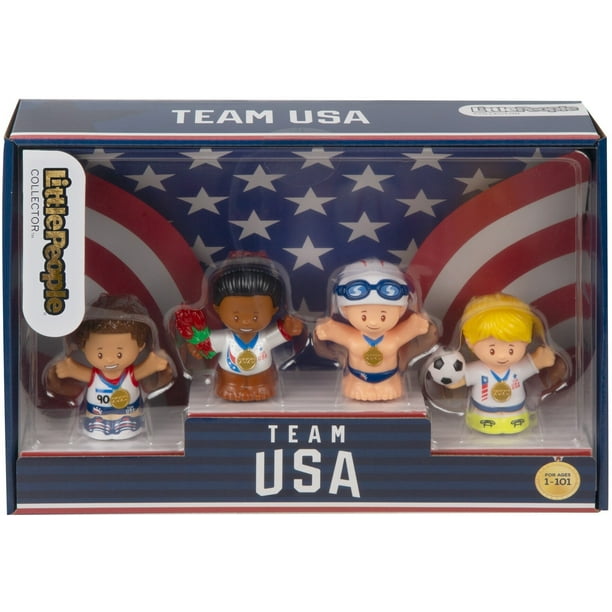 Little People Collector Team USA Classic Figure Gift Set - Walmart.com ...