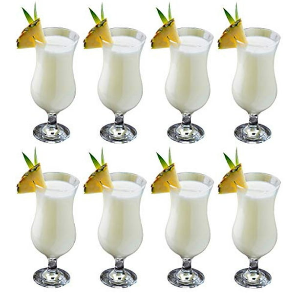 Epure Venezia Collection 8 Piece Hurricane Glass Set - Perfect for ...