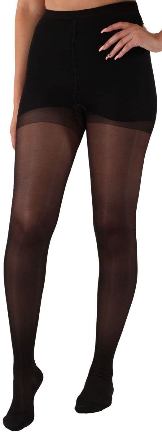 Made in USA - Sheer Compression Tights for Women Edema 20-30mmHg ...