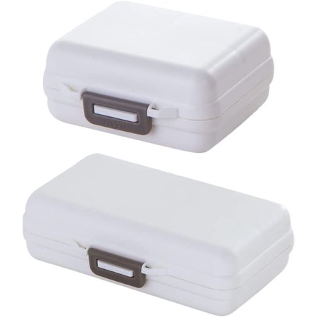 Pill Container 2Pcs 7 Compartments Pills Boxes Weekly Dosis Pill ...