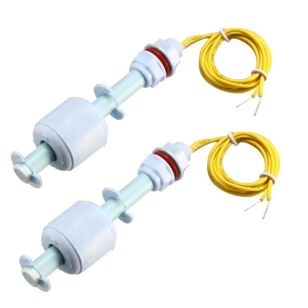 2pcs PP Float Switch M10 90mm Fish Tank Vertical Liquid Water Level ...