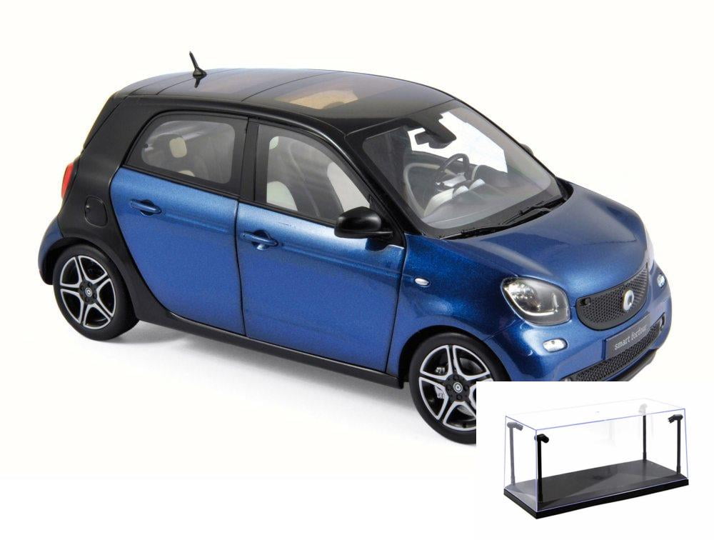 Diecast Car & LED Display Case Package - 2015 Smart Forfour, Black ...