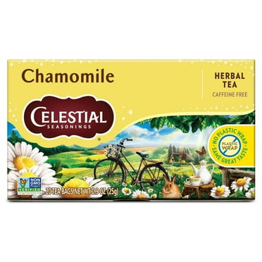 Celestial Seasonings Caffeine-Free Honey Vanilla Chamomile Herbal Tea ...