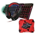 SYLVANIA SGKS100 4-in-1 Gaming Set with Keyboard, Mouse, Headset, and ...