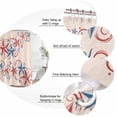 American Star Blue Red Bathroom Shower Curtains with 12 Hooks ...
