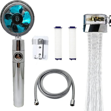 Hydro Shower Jet,Propeller Driven Handheld Shower Head Fan 360 ...
