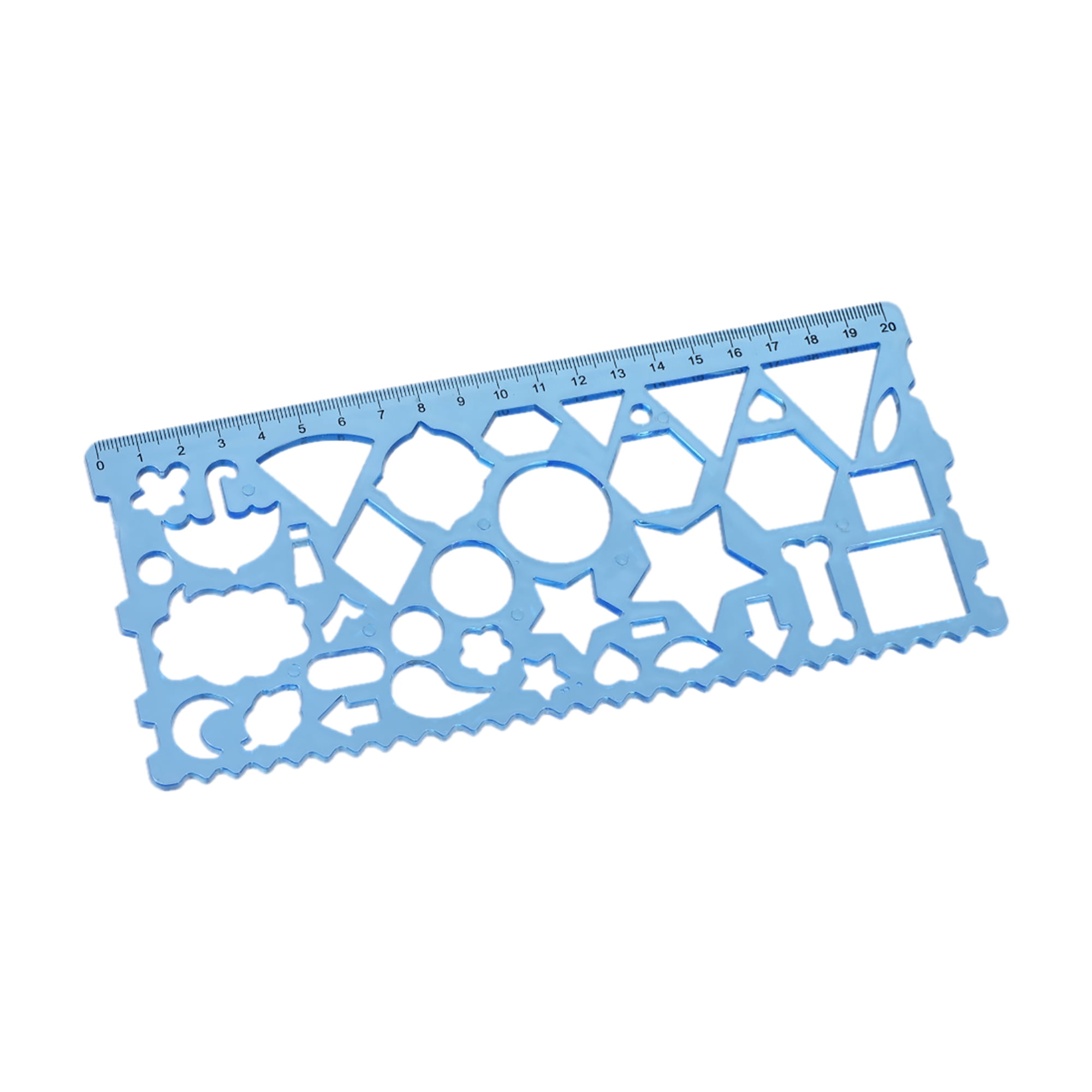 Uxcell Flexible Geometric Technical Drawing Template Measuring Ruler ...