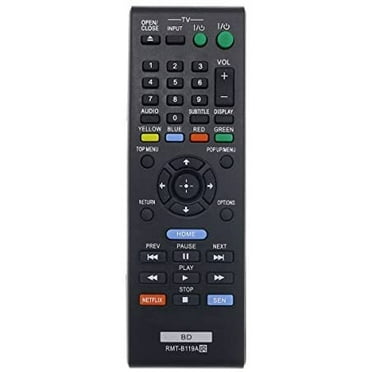 Sony RMT-VB100U Replaced Remote Control for Sony Blu-Ray DVD players - Walmart.com
