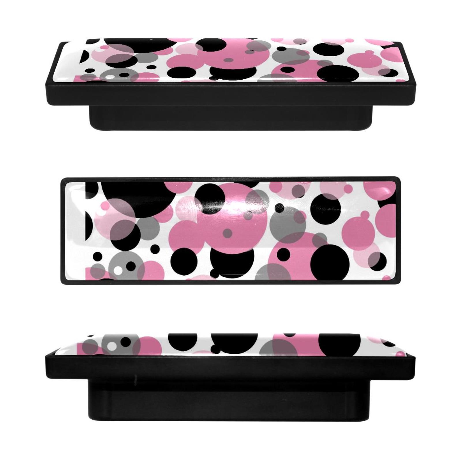 4 Pcs Rectangle Cabinet Handle Cupboard Knob Drawer Pulls Handle Polka ...