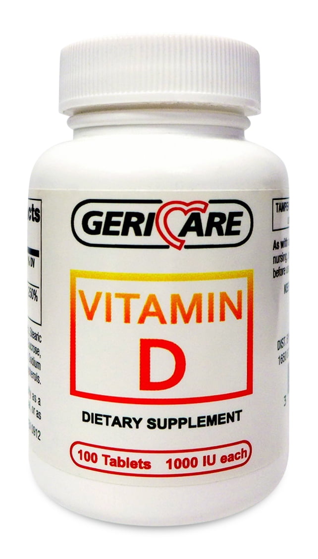 2-Pack Vitamin D-3 Tablets, 1000IU (2 x Bottles of 100) - Walmart.com