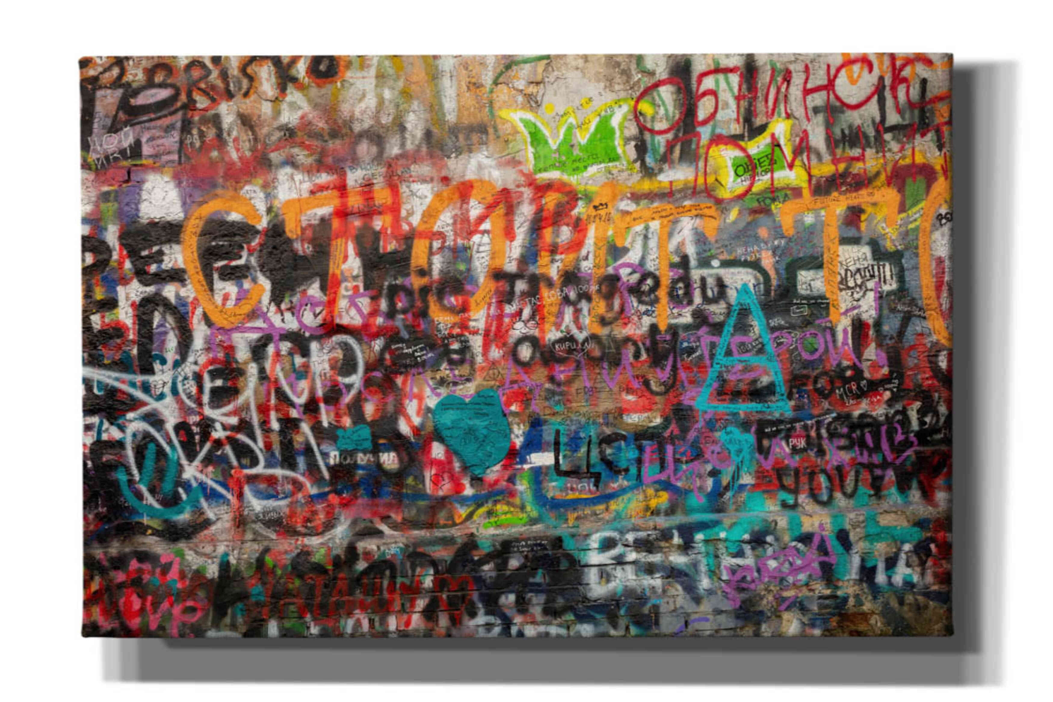 Epic Graffiti 'Russian Abstract' by Epic Portfolio, Canvas Wall Art, 60 ...