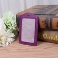 10 Colors ID Window Business Work Card Holder Leather for Case Badge ...