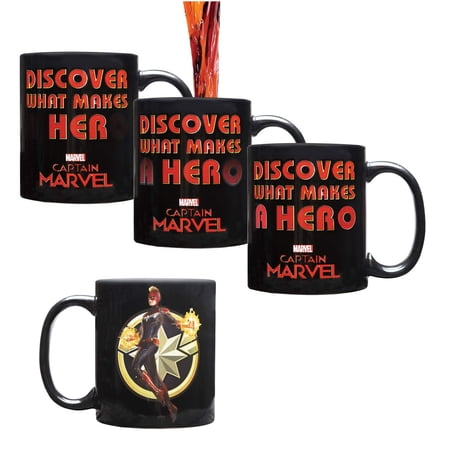 Mug - Marvel - Captain Marvel Heat Changing Mug 11oz. New cmgc-cm-cmhr ...