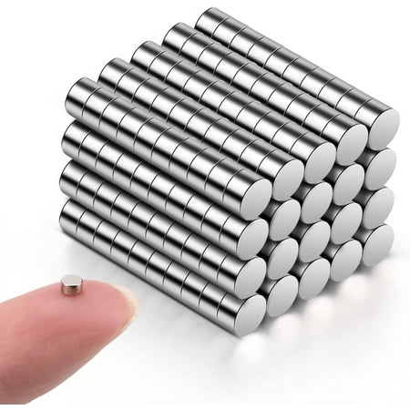 HISRFO 200pcs Small Magnets, 3x2mm Mini Small Round Magnets, Tiny ...