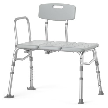 Drive Medical Aluminum Shower Wheelchair, Commode and Toilet Transfer ...