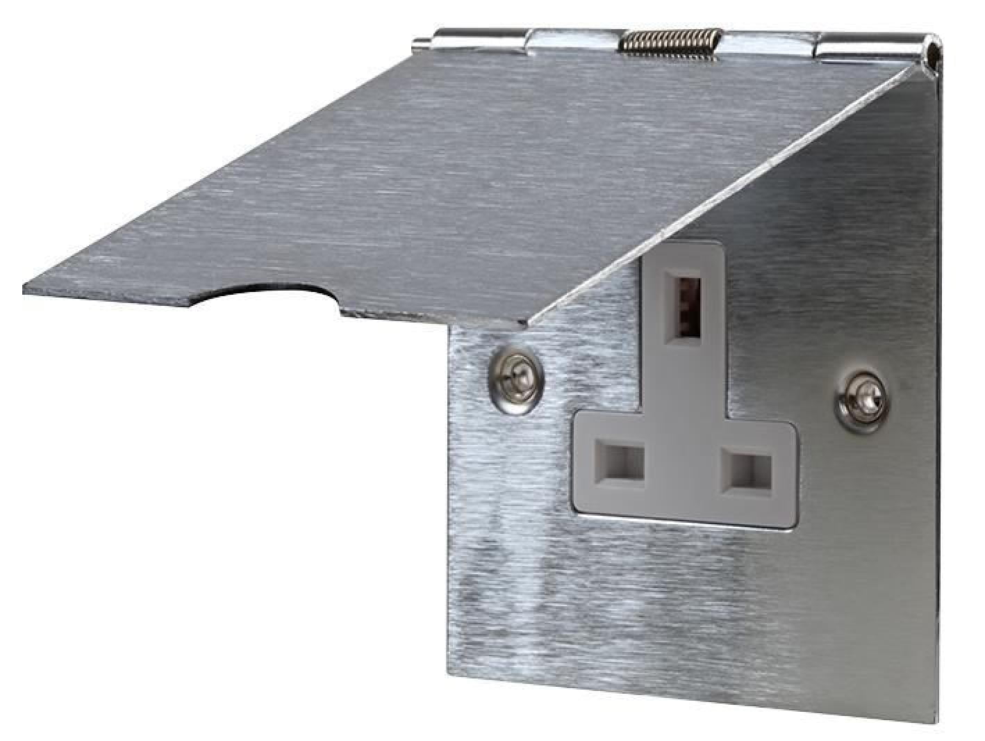 PRO ELEC - 13A Single Floor Socket, Stainless Steel - Walmart.com