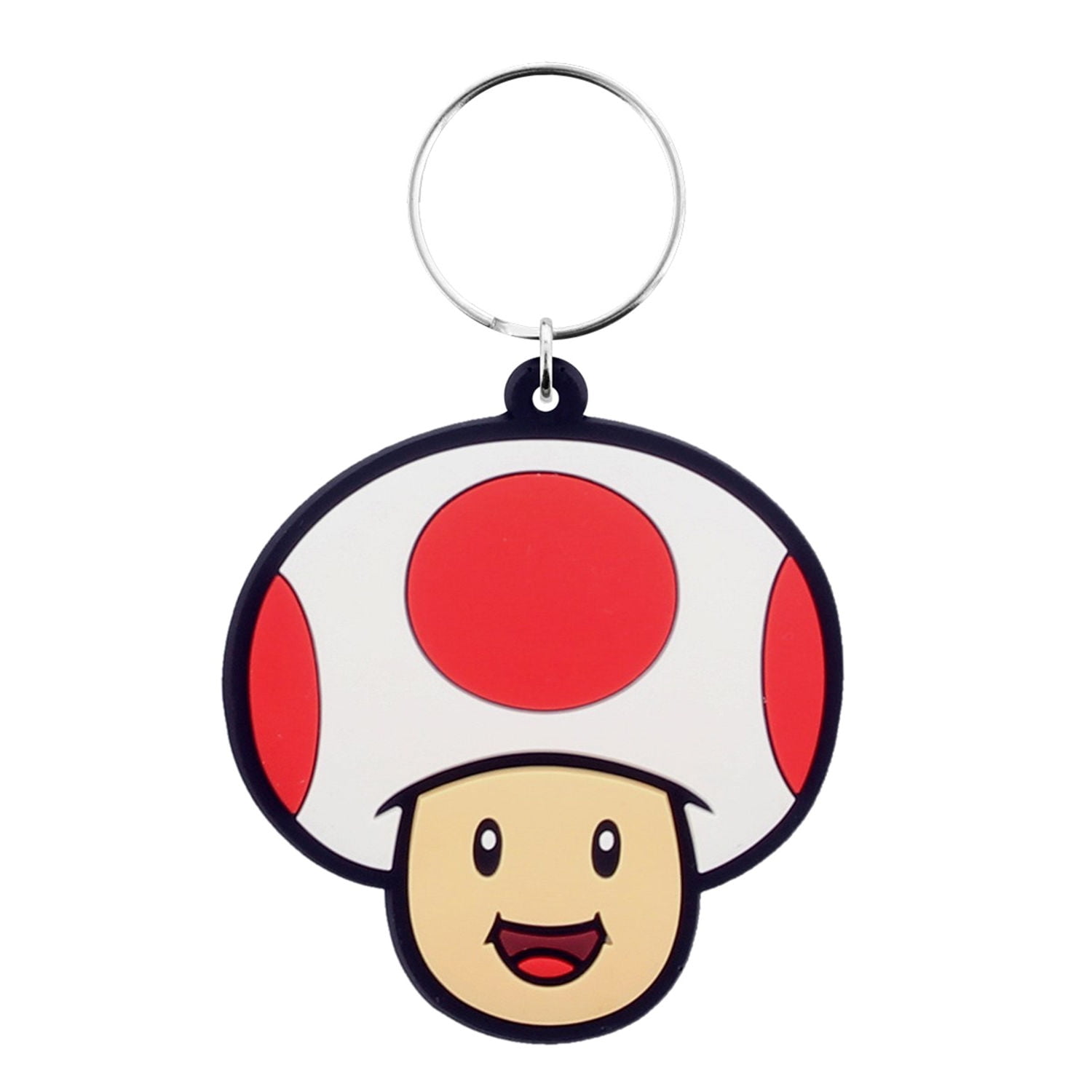 Super Mario Bros. Super Mario Toad Rubber Keyring One Size