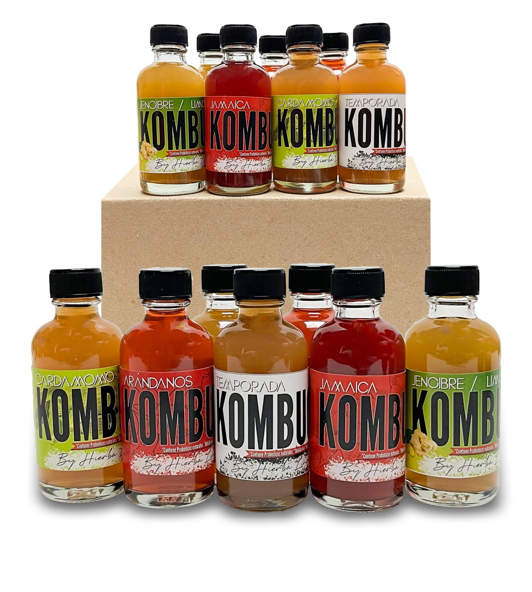 Kombucha Natural Probiótica By Hierba Linda Vegan Shots 14 Pack ...