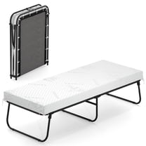 Topbuy Rollaway Size Folding Bed with Memory Foam Mattress for Guest ...